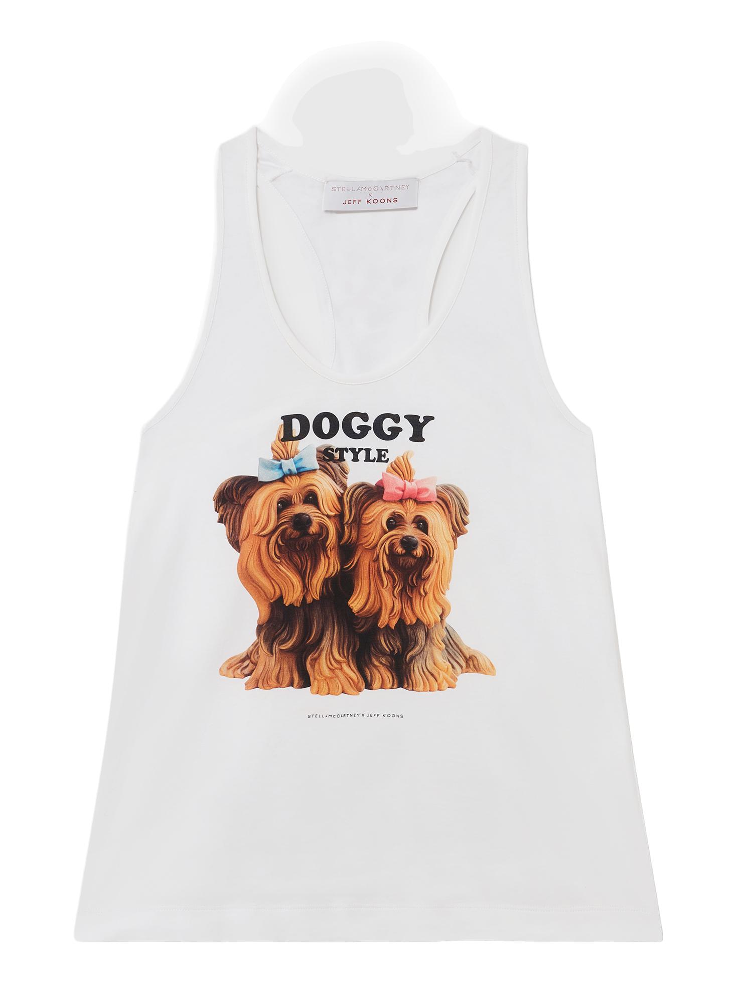 STELLA MCCARTNEY Stella McCartney x Jeff Koons "Doggy Style" Organic Cotton Tank